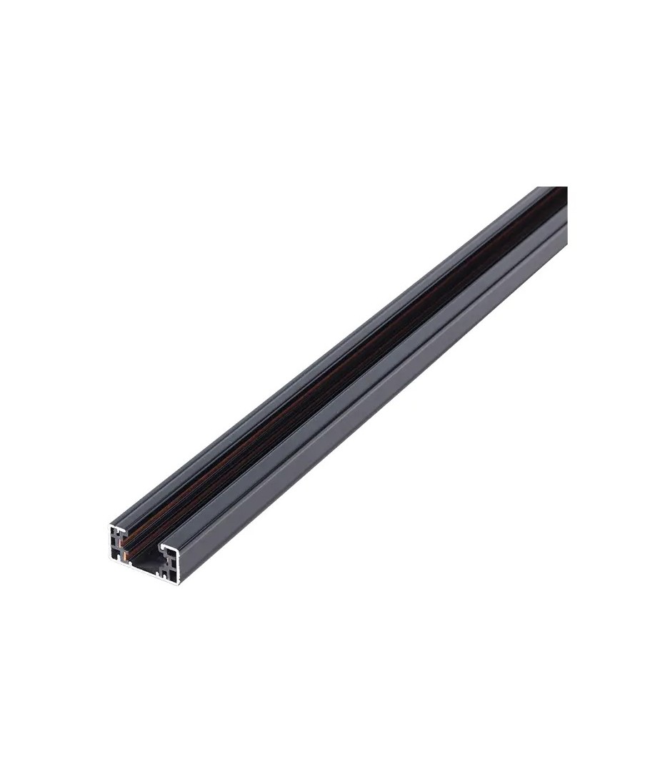 LEDlife 1 meter skinne til skinnespots - Sort, 1-faset, 1F3W, komplet ...